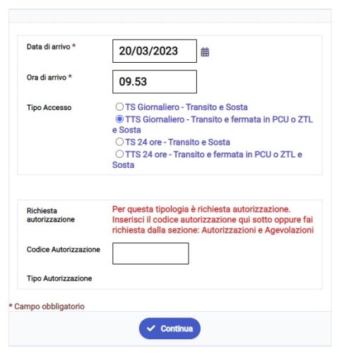 Acquisto permesso con autenticazione | Pisamo Bus Turistici
